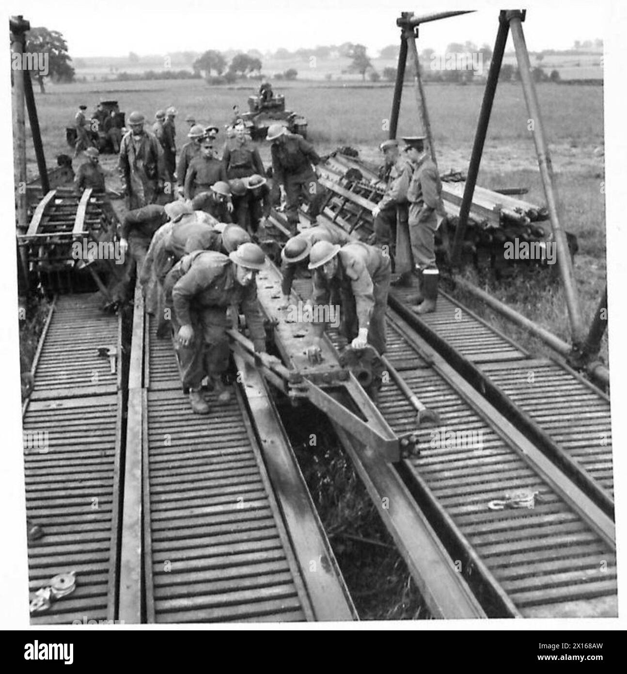 NCOs complete a bridge-building course at the Military School of ...