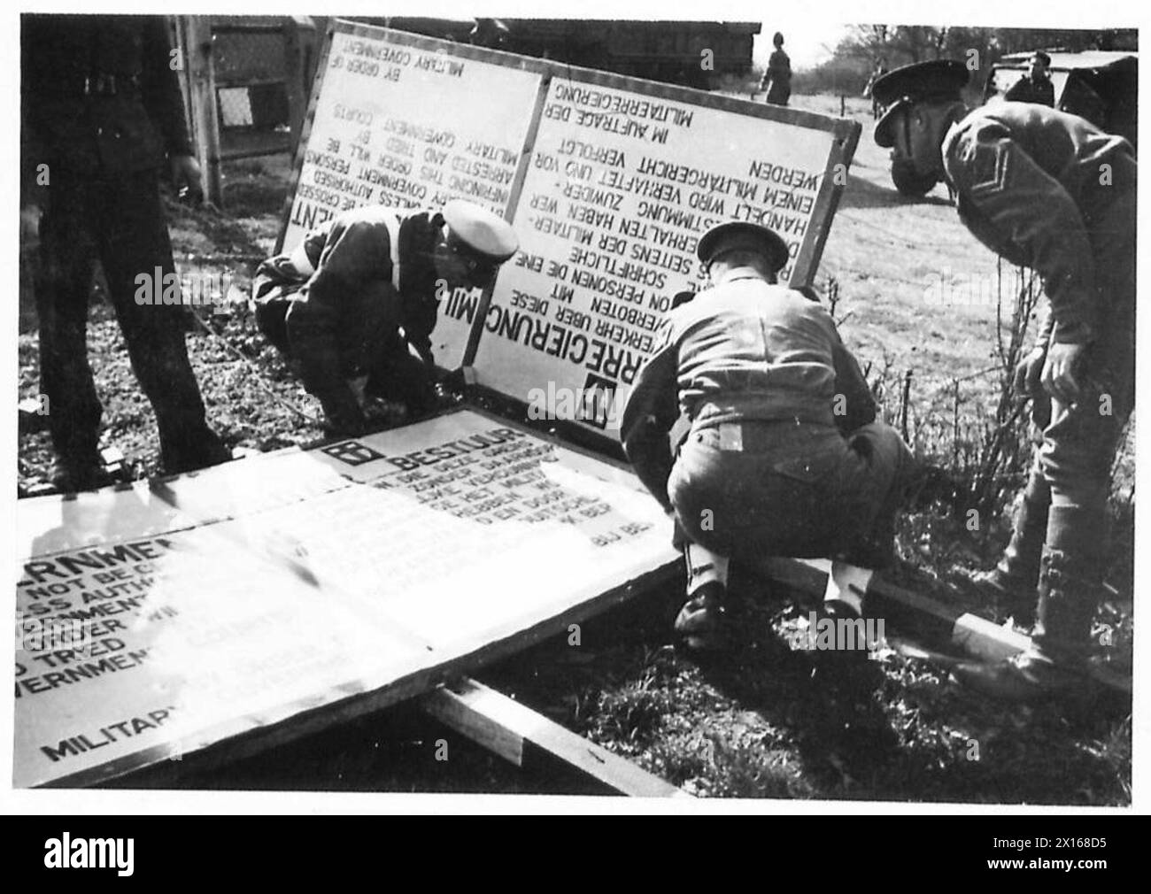 British army border control Black and White Stock Photos & Images - Alamy