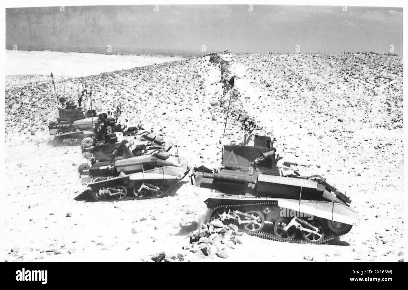 TANKS IN THE DESERT - Tanks going into action , British Army Stock ...