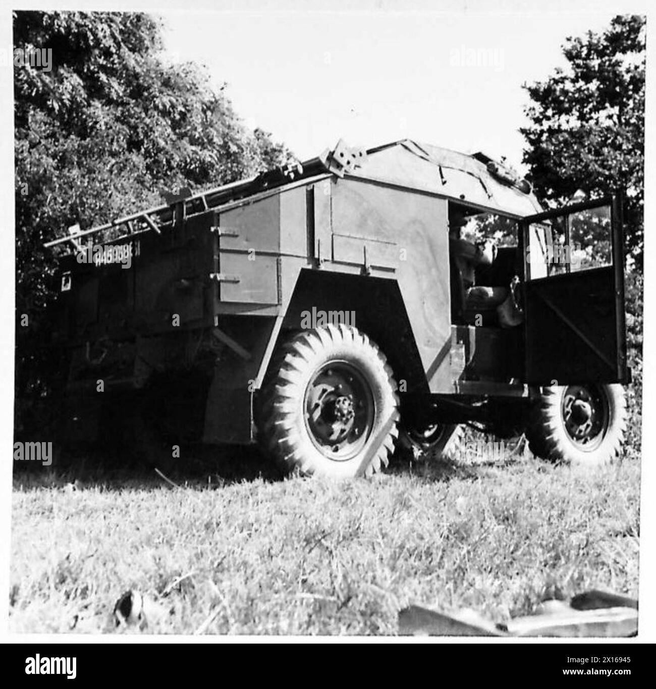 A Royal Artillery field regiment operates an all-steel quad truck used ...
