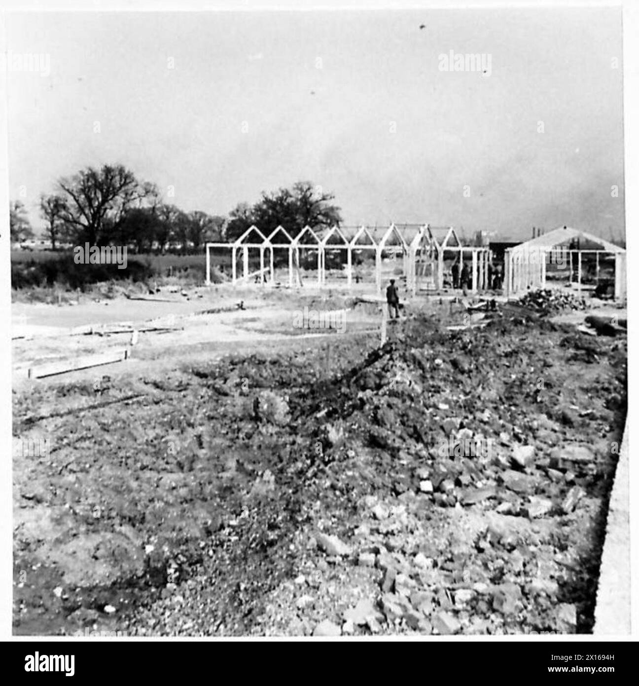 The administration building at No.1 Port Construction Depot, Marchwood ...