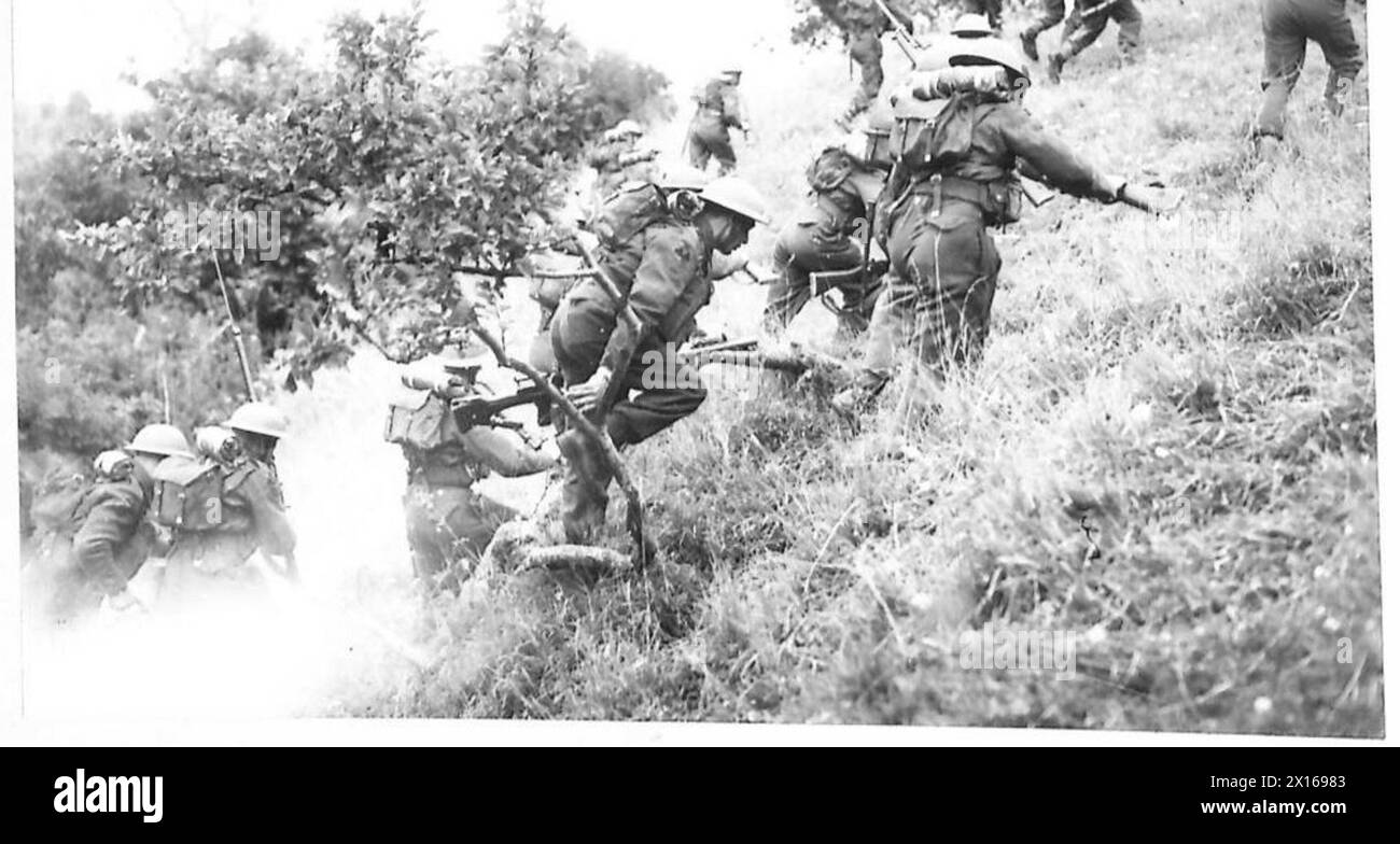 THE EYES AND EARS OF THE ARMY - Men of an infantry platoon of the Recce ...