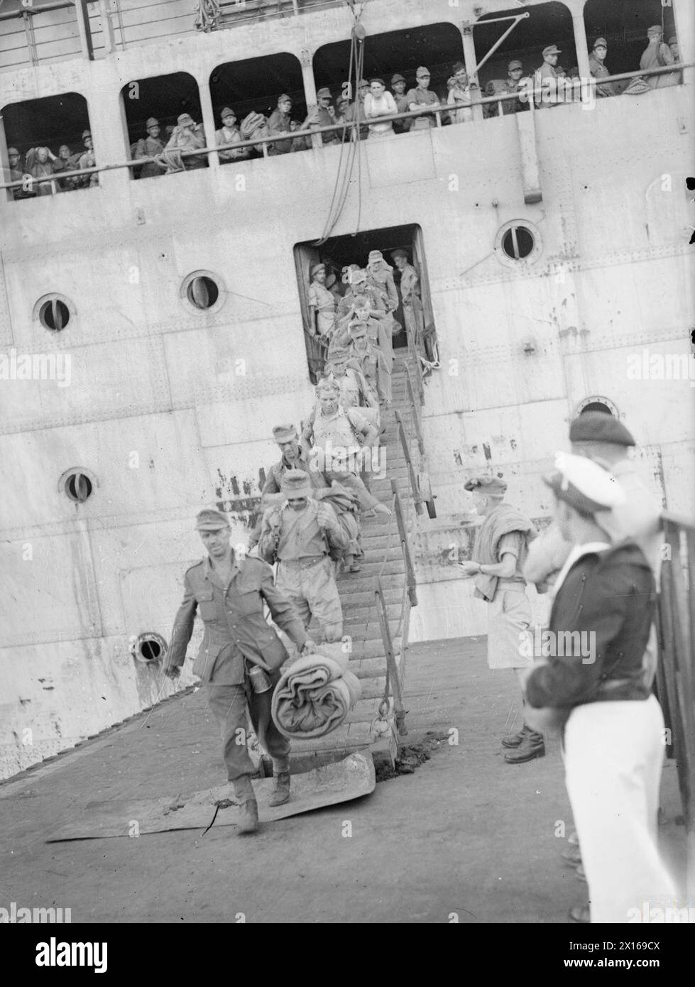 On 31 May 1945, German prisoners of war disembarked from the French ...