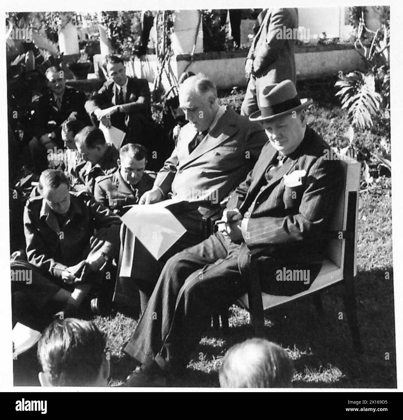 President Franklin D. Roosevelt and Prime Minister Winston Churchill ...