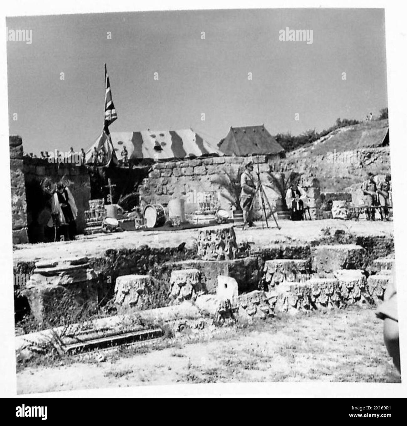 General Anderson reads a lesson during the First Army Thanksgiving ...