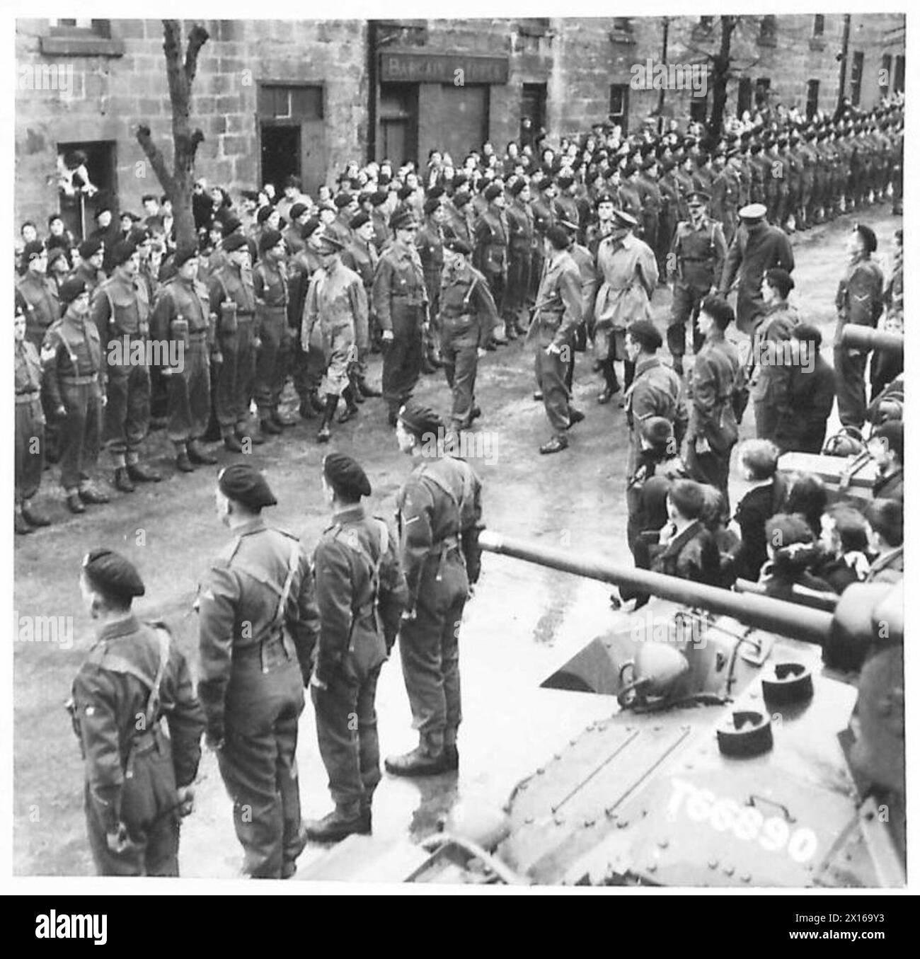 H.M. THE KING INSPECTS ARMY UNITS IN SCOTLAND - Crusader tanks and ...