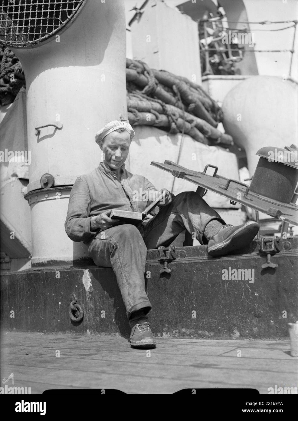 Seaman reading hi-res stock photography and images - Alamy