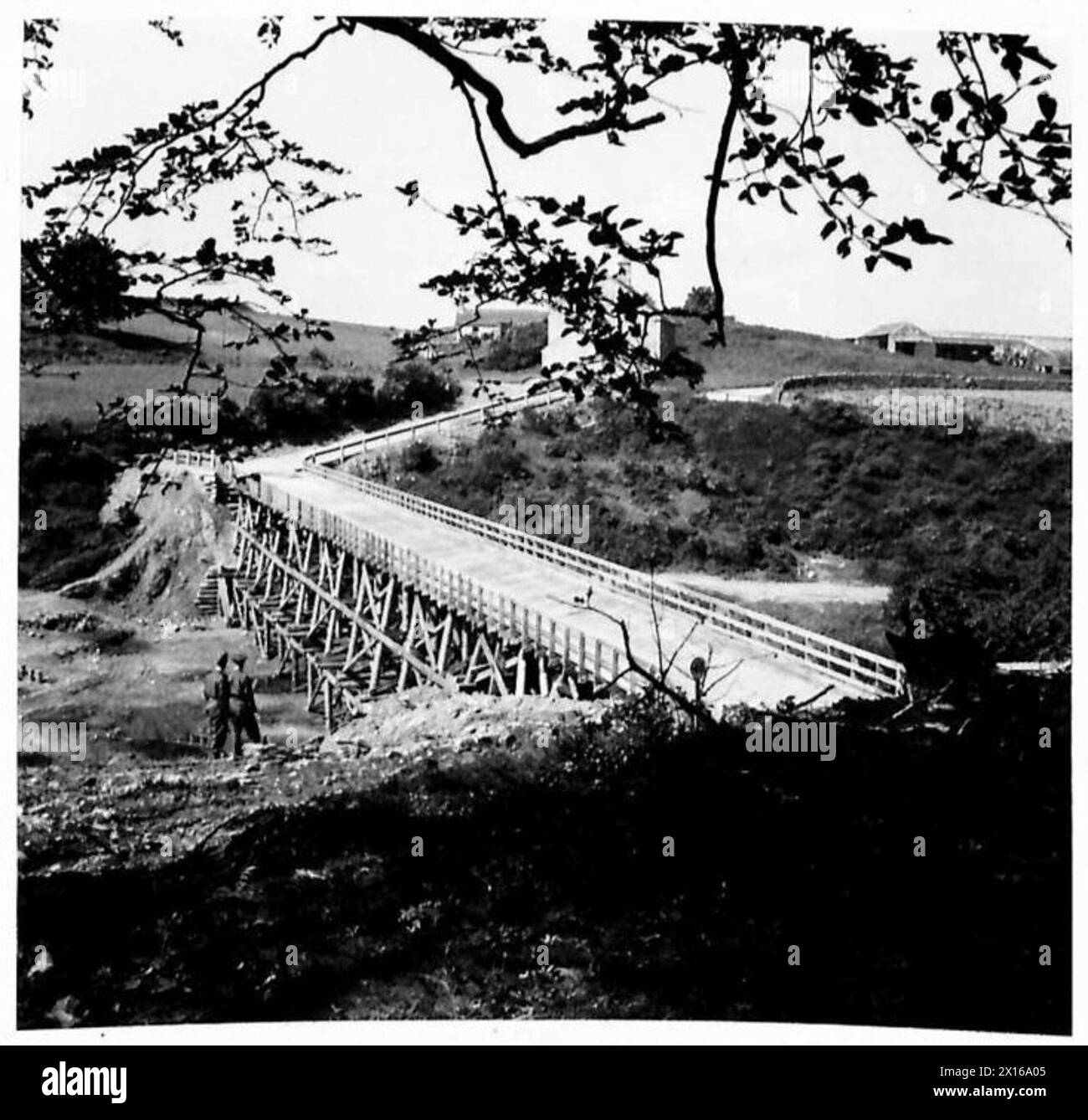 21 A.G.SCHOOL OF IMPROVISED BRIDGING WHITE MYRE CAMP, FORRES - Timber ...