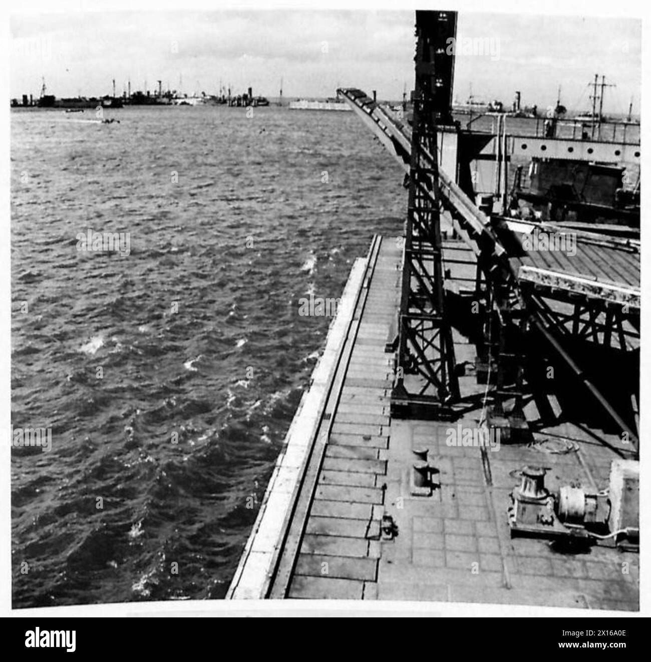 The LST pierhead shows a ramp and special fenders used for docking and ...