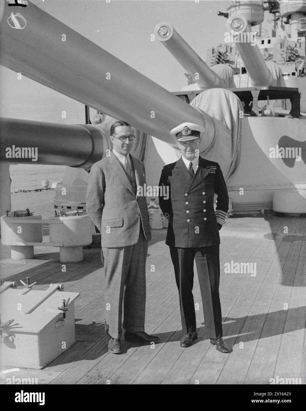 SIR WALTER MONCKTON AND ADMIRAL SIR ANDREW CUNNINGHAM, C IN C ...