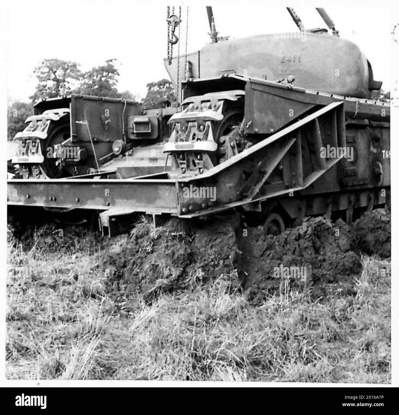Photographs were taken at the headquarters of the British Army's 79th ...