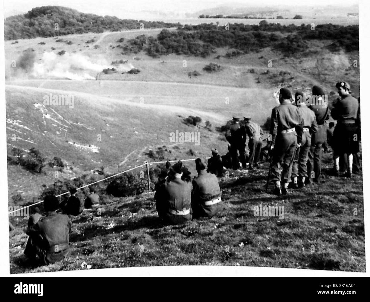 DEMONSTRATION OF GERMAN WEAPONS AND TACTICS - A general view of the ...