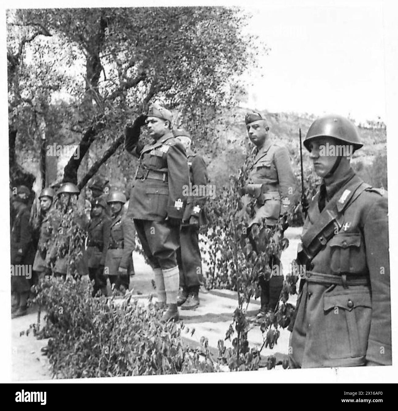 Italian Minister of War General Orlando inspects the Italian Corps of ...