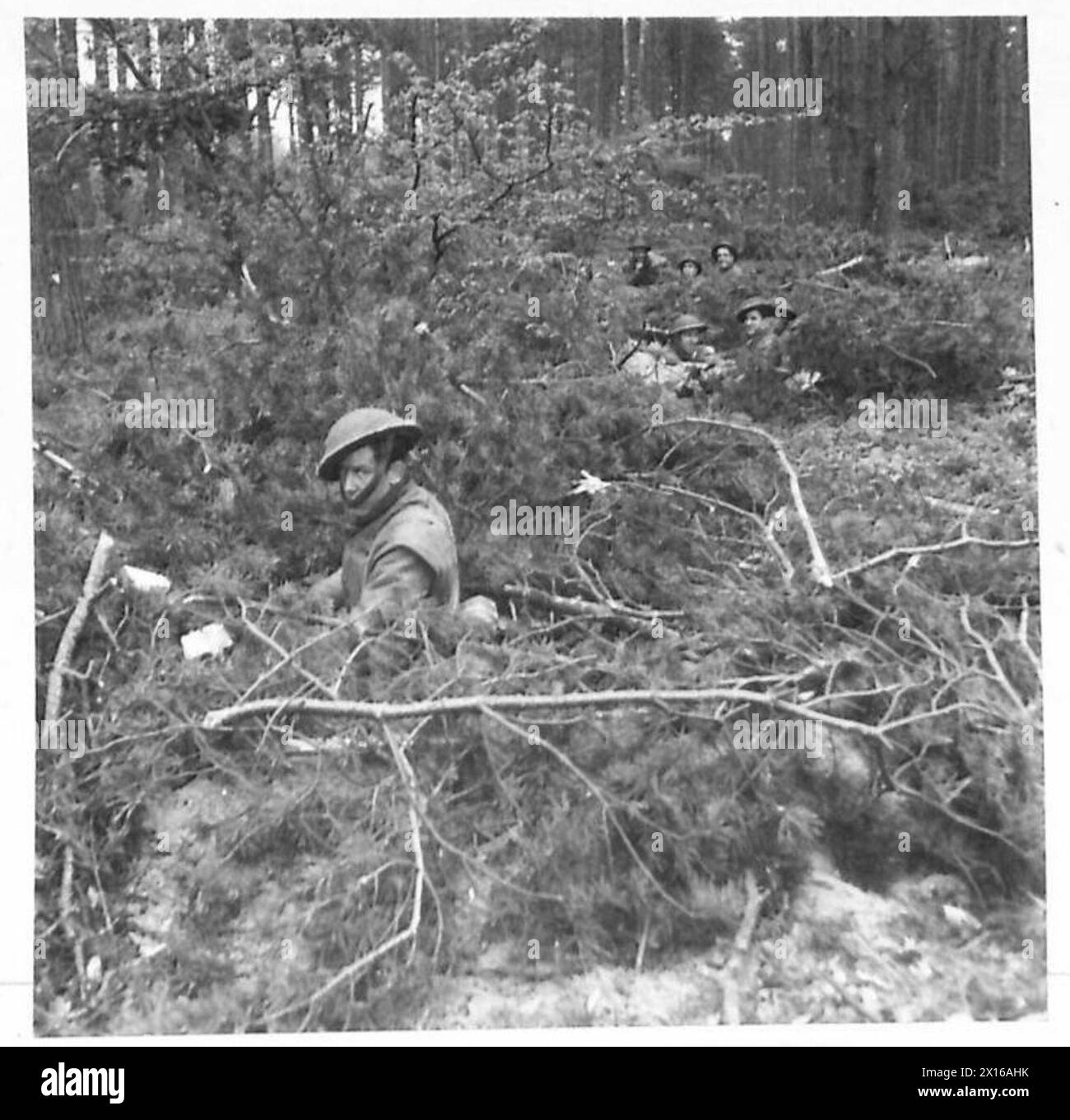 Soldiers of the 2nd Battalion Gordon Highlanders advanced into forward ...