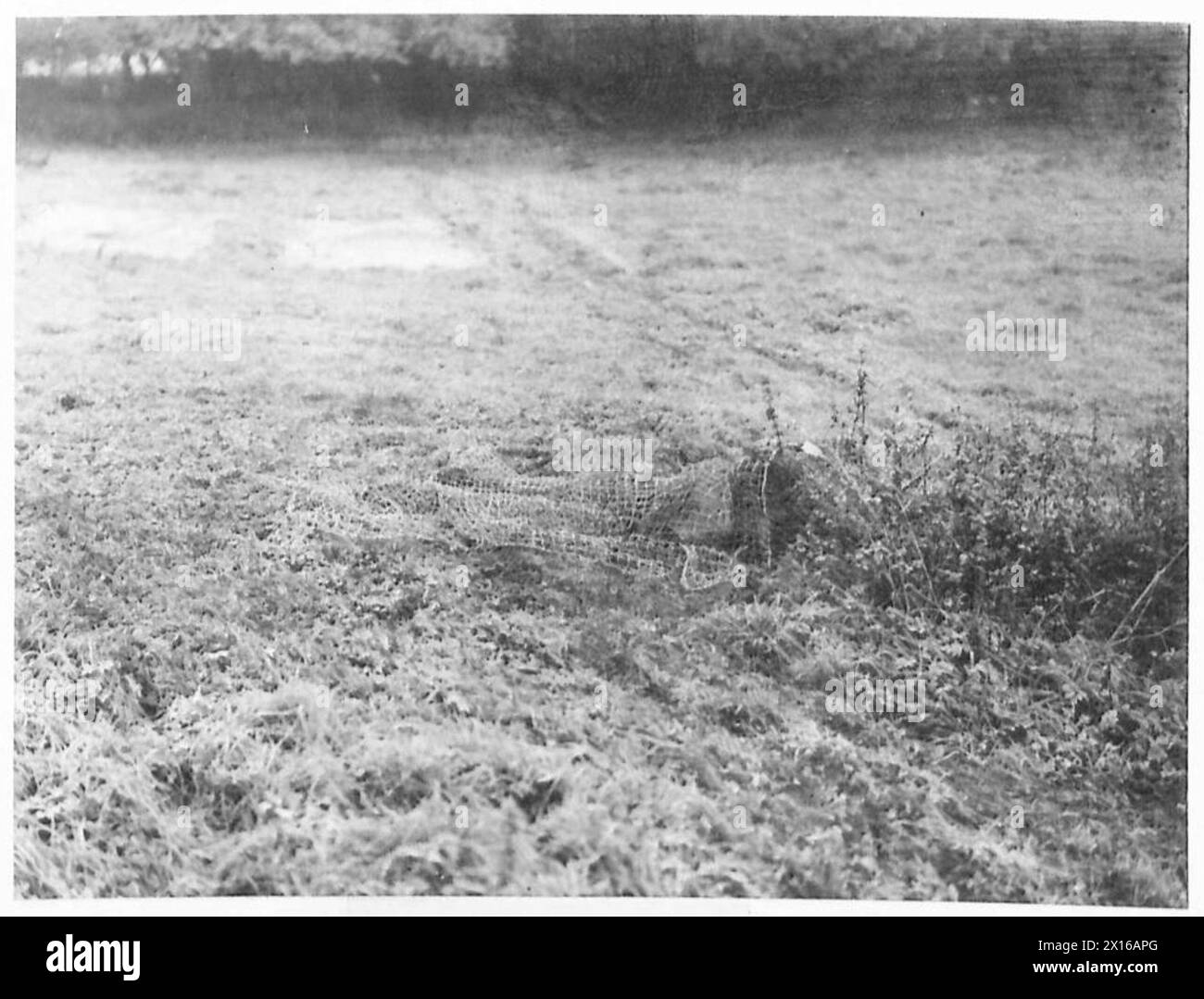 CAMOUFLAGE - Grass and frost man , British Army Stock Photo - Alamy