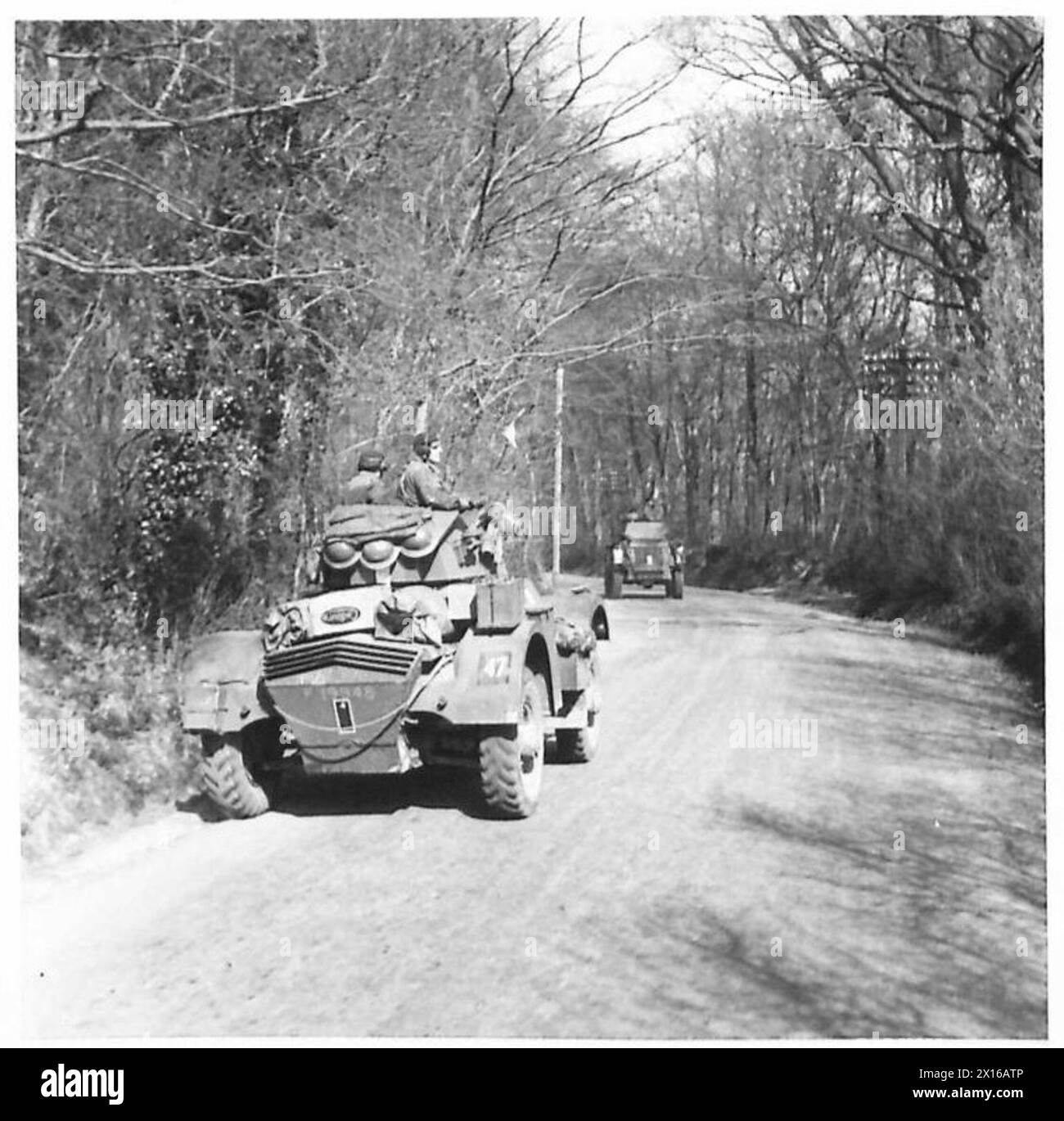 SPARTAN EXERCISE - Armoured cars of a Recce Unit on patrol , British ...
