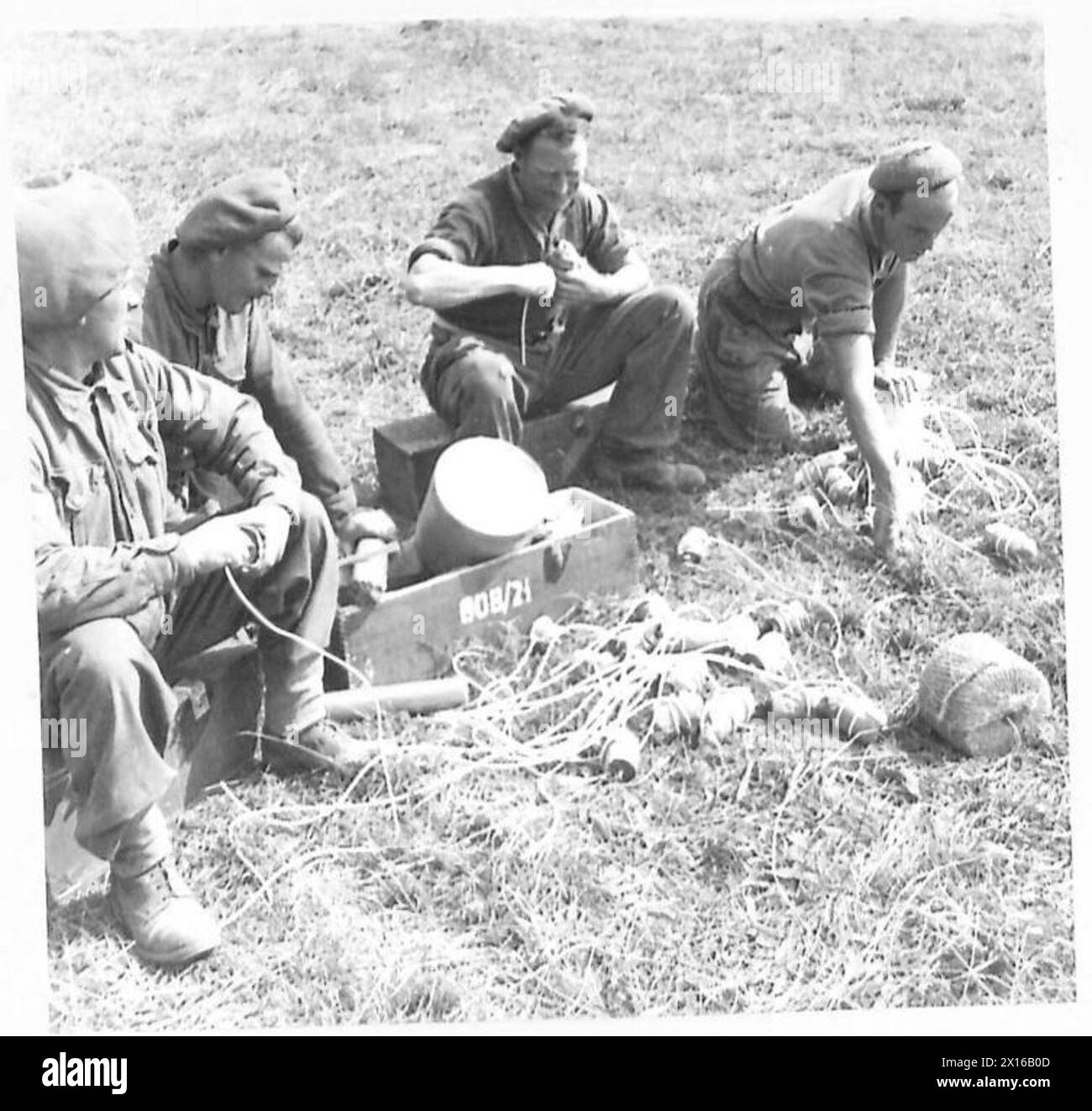 CLEARING A DEVASTATED FRENCH VILLAGE - Royal Engineers making up ...