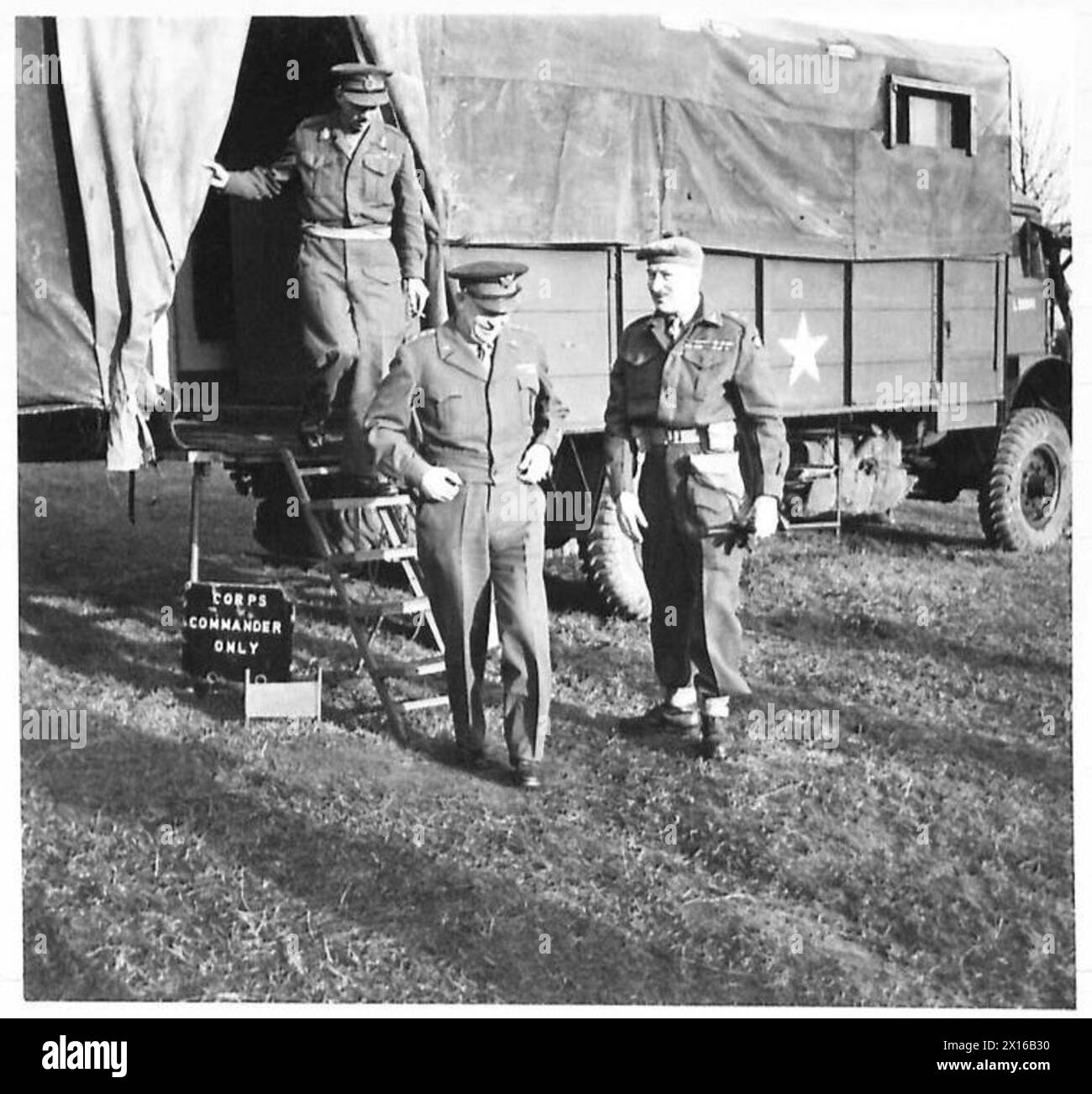 General Dwight D. Eisenhower departs from Lieutenant General Miles ...