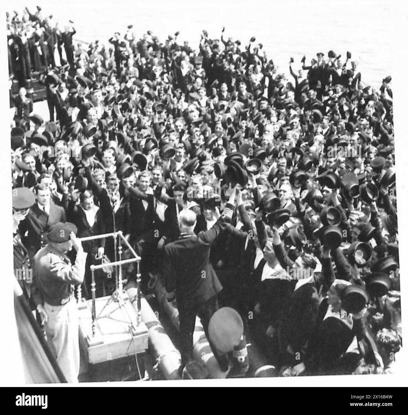 GENERAL MONTGOMERY VISITS HMS RODNEY - Captain the Hon. H.O.Fitzroy, RN ...