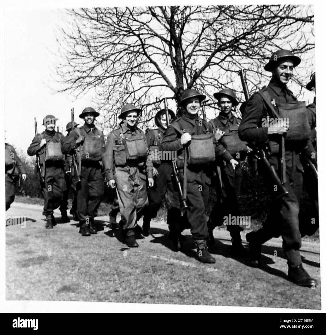 CROSS-COUNTRY RUN PART OF INFANTRY TRAINING - Some of the men on the ...