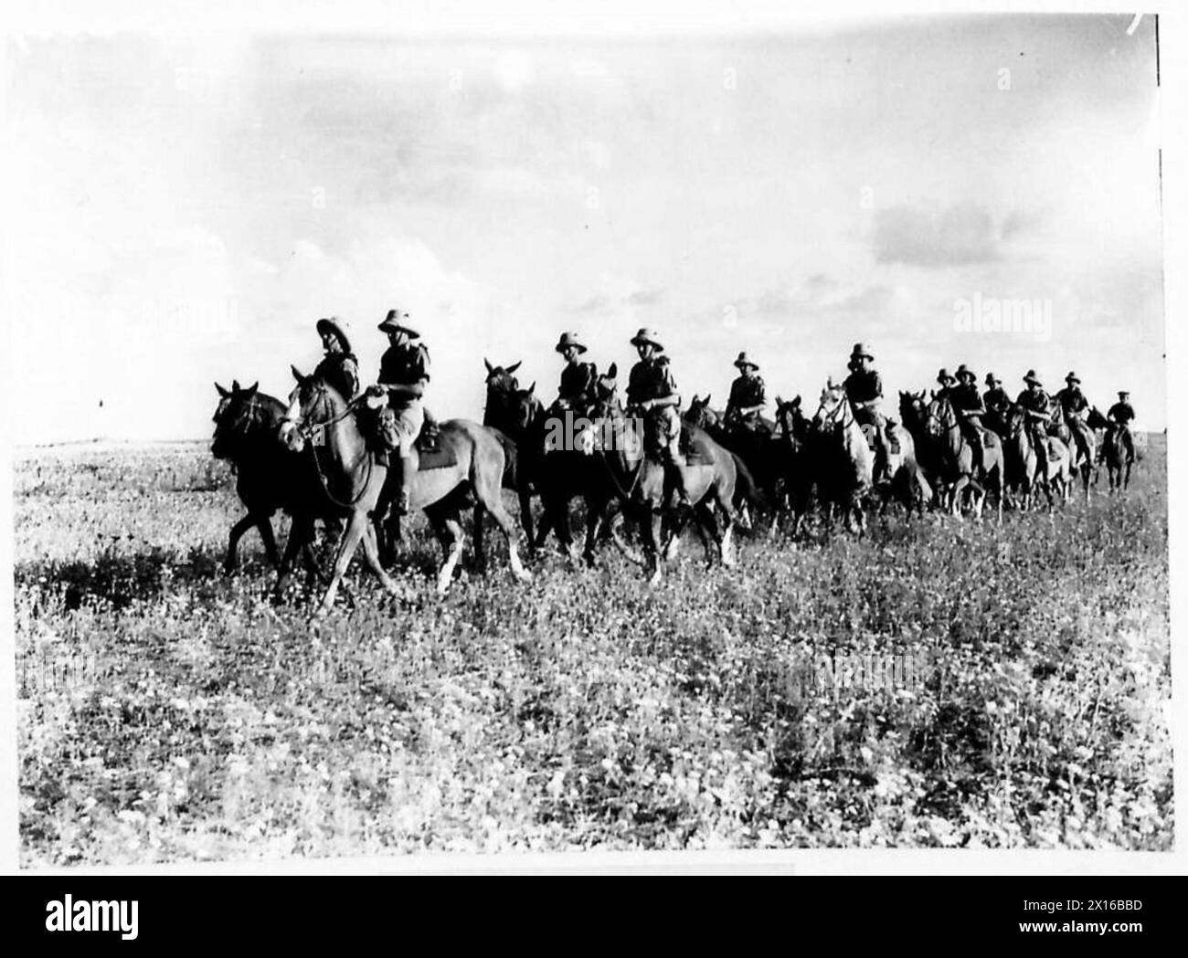British Army troops conduct field exercises in Palestine, practicing ...