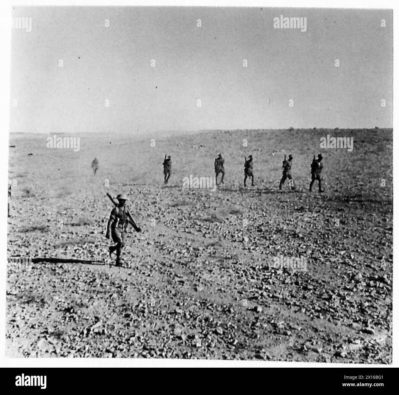 PICTURES TAKEN DURING A BATTLE IN THE SOLLUM AREA - A picture showing ...