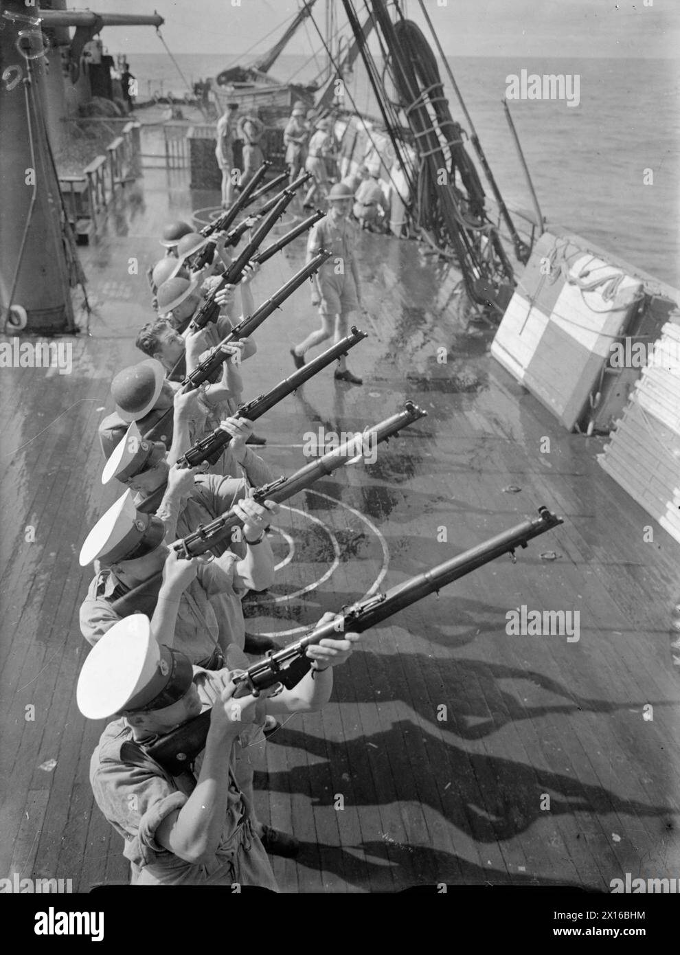 THE ROYAL NAVY DURING THE SECOND WORLD WAR - Royal Marines at rifle ...