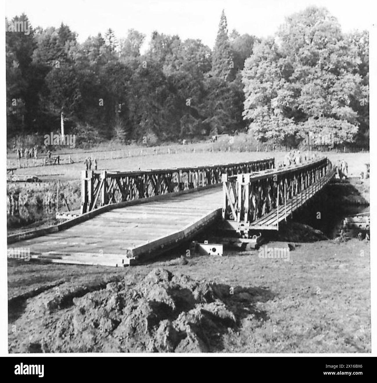 No. 2 Bailey Bridge constructed and used by the British Army Stock ...