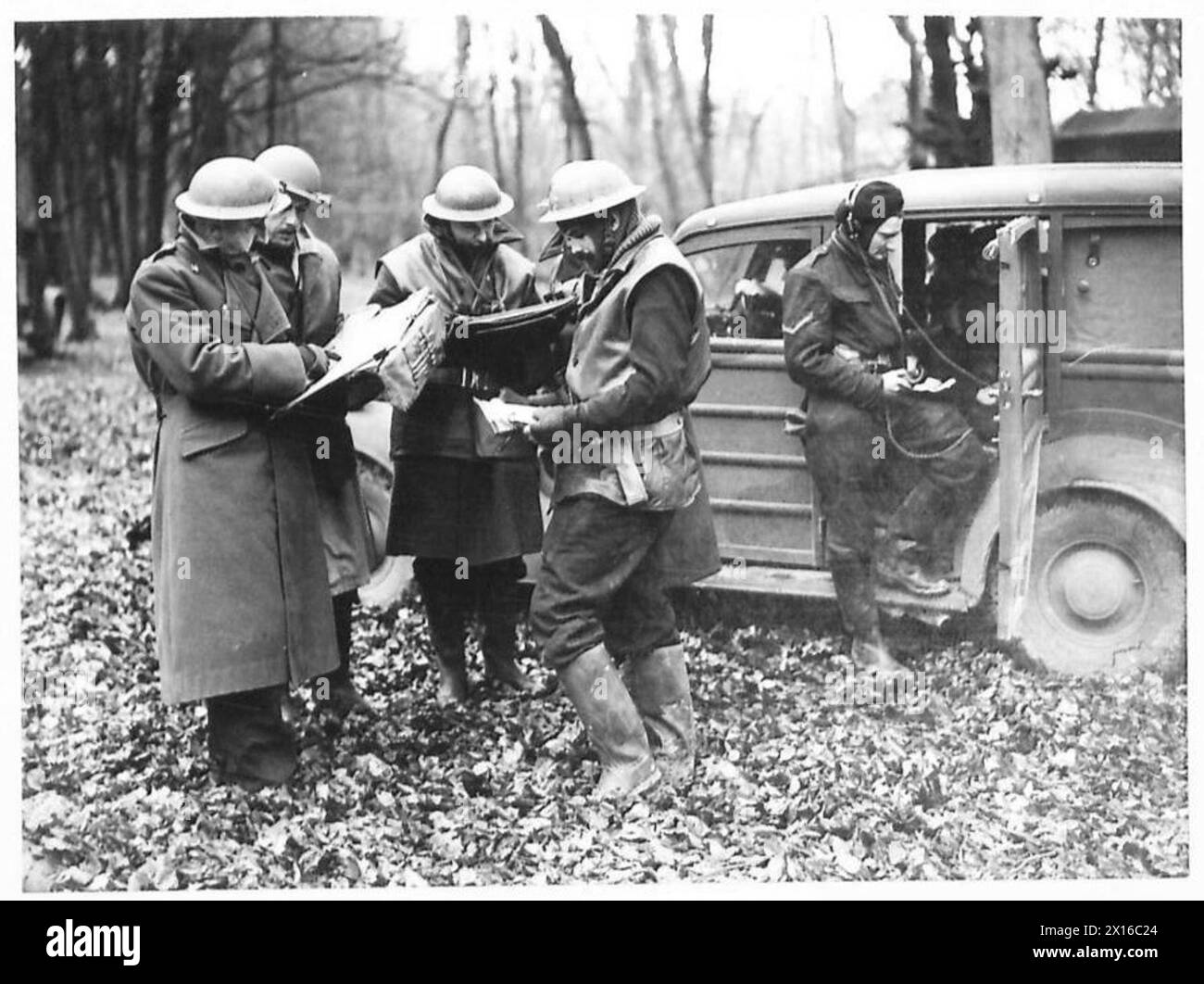 TANK EXERCISE - The Commanding Officer giving orders to his officers ...