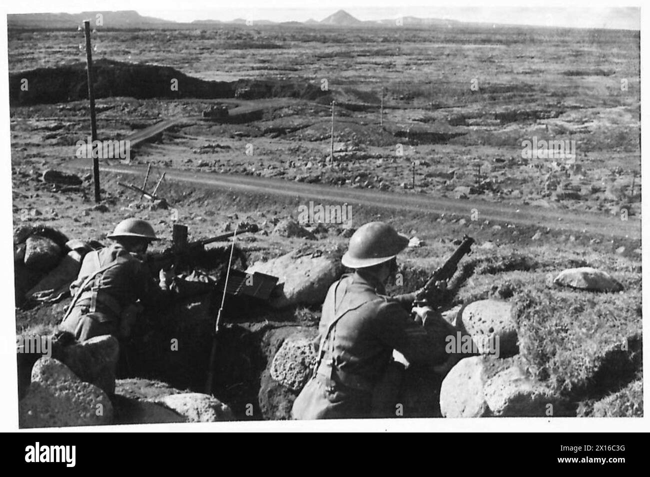 British and Canadian troops maintain an outpost in Iceland, overlooking ...