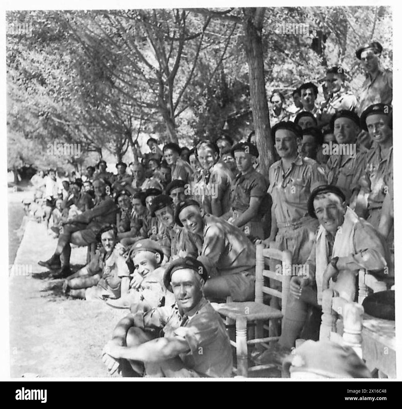 AUSTRALIAN TROOPS ORGANISE WATER SPORTS - Men of an Australian Cavalry ...