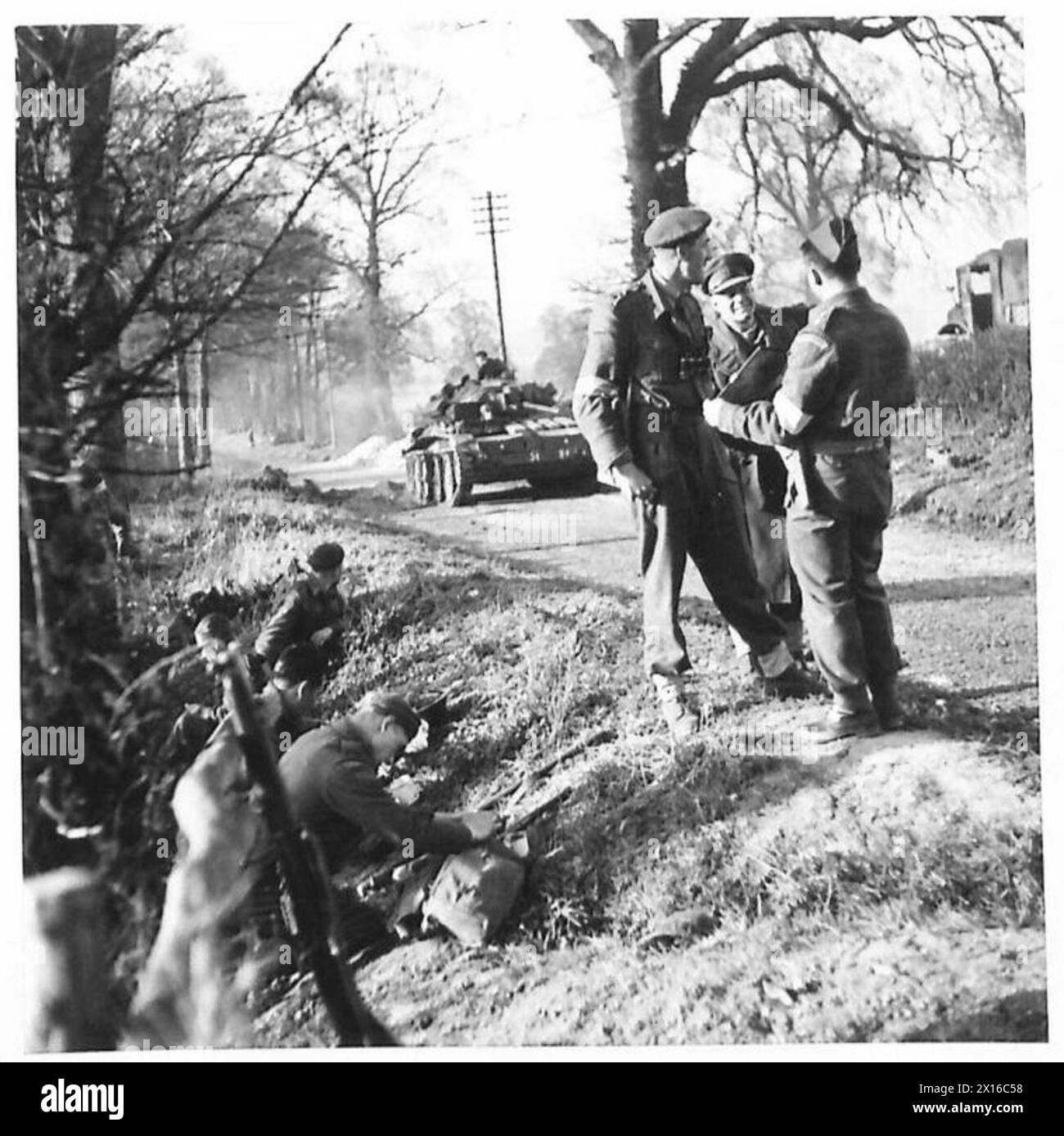 SPARTAN EXERCISE - Captured 'German' tanks being brought in after being ...