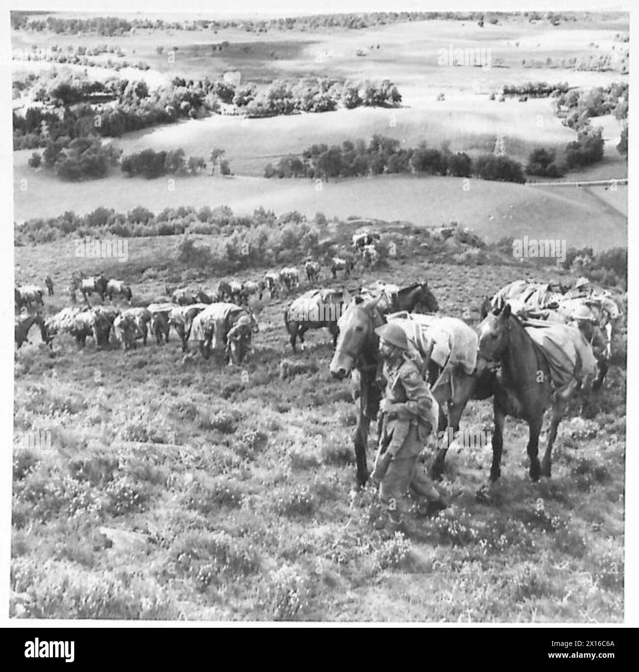 ROYAL INDIAN ARMY SERVICE CORPS - Through bracken and over rough stoney ...