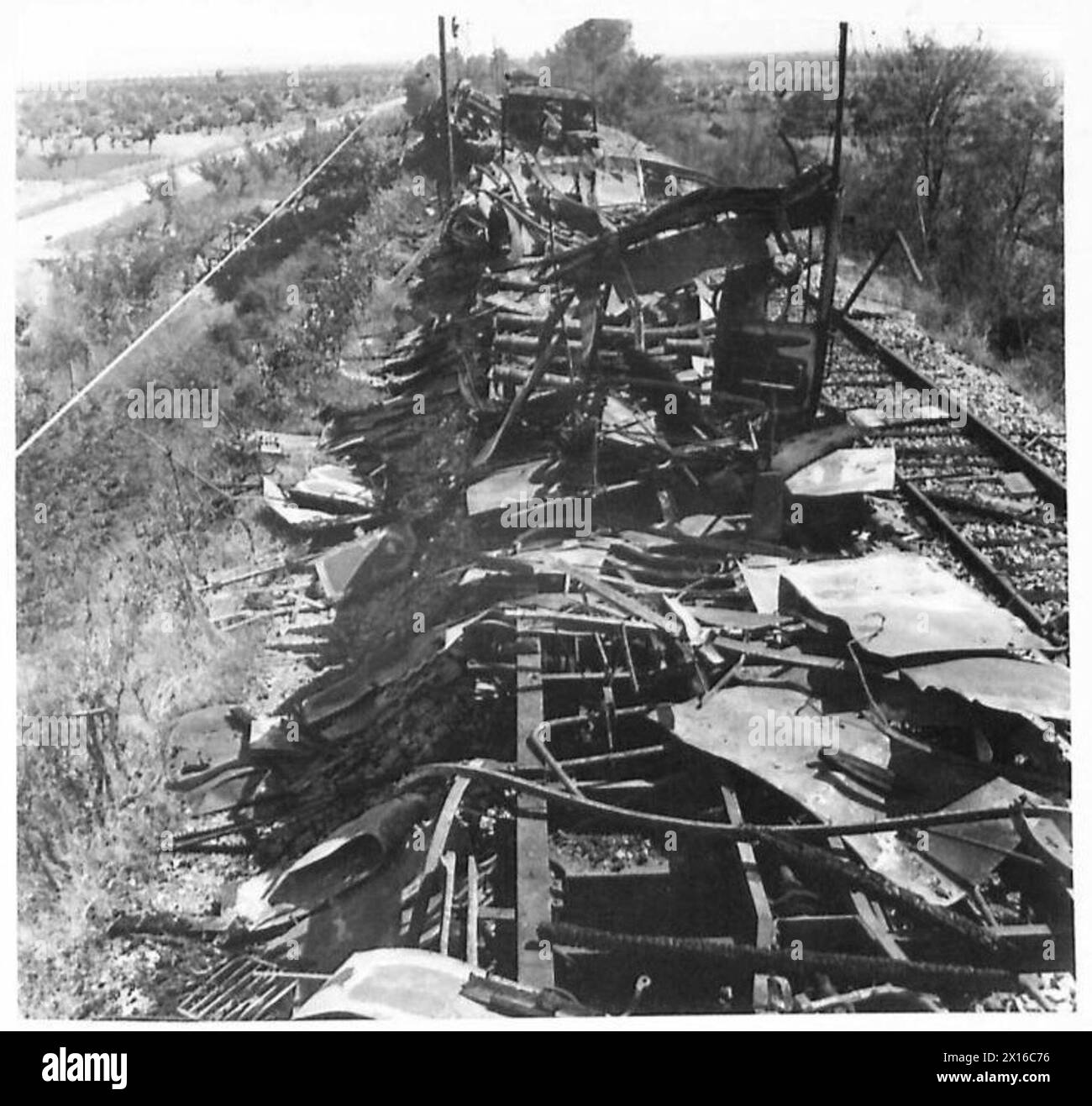 Allied bombing and strafing destroyed and derailed enemy trucks on the ...