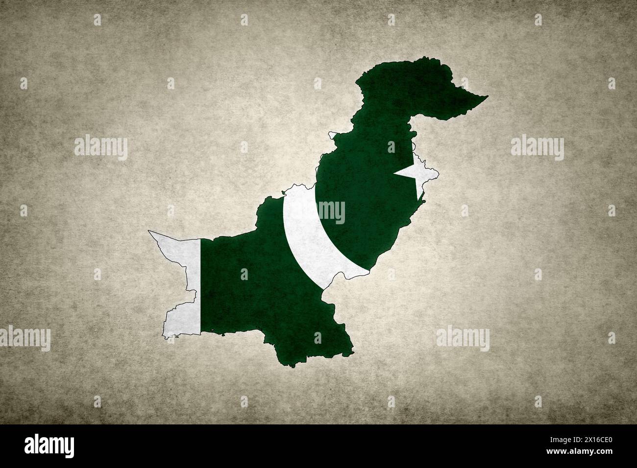 Pakistani flag map hi-res stock photography and images - Alamy