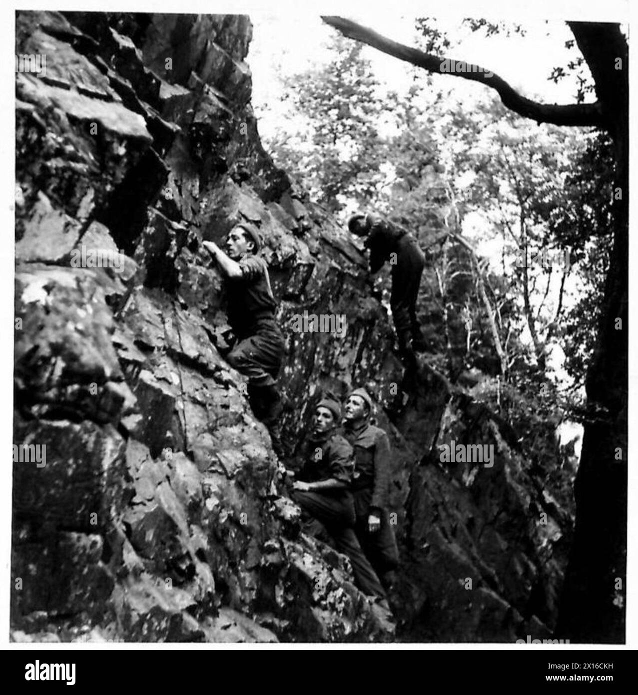 Climbing rock Black and White Stock Photos & Images - Alamy