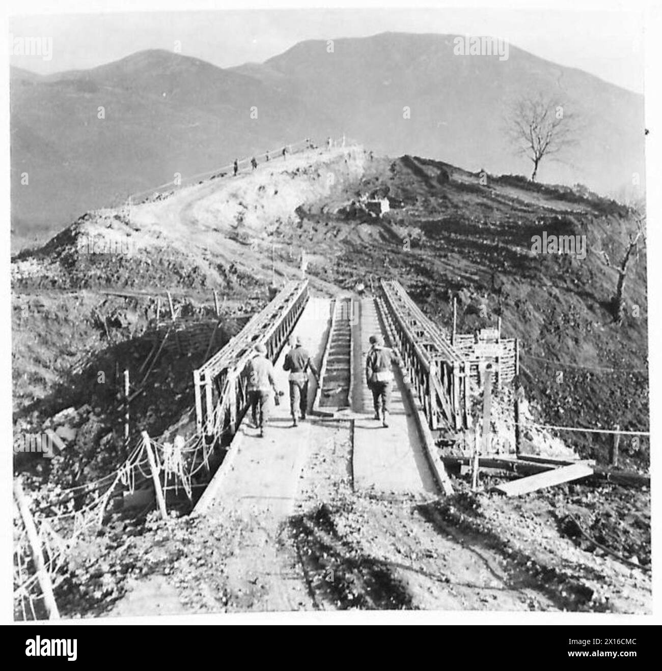 ITALY : FIFTH ARMY - The new Bailey bridge, which requires constant ...