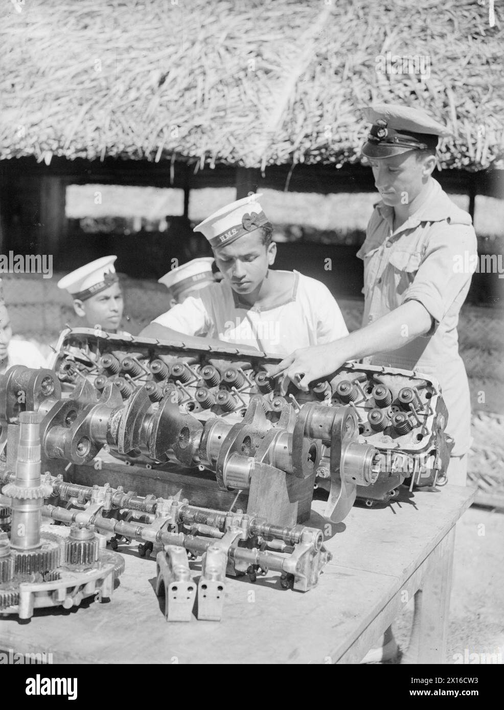 CEYLONESE RECRUITS TRAIN AT ROYAL NAVAL AIRCRAFT ESTABLISHMENT. JANUARY ...