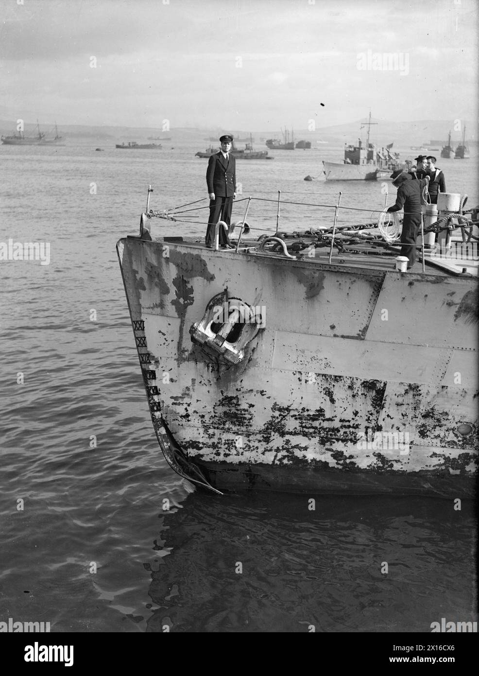 FIGHTING FRENCH CORVETTE SINKS 2 U-BOATS. 14 MARCH 1943, GREENOCK, THE ...