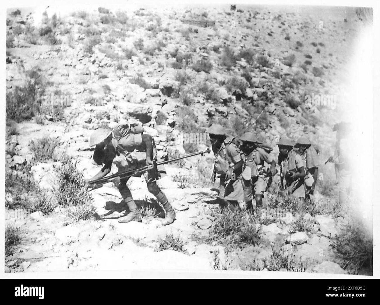 PHOTOGRAPHS OF AN INDIAN DIVISION IN THE WESTERN DESERT - A tank ...