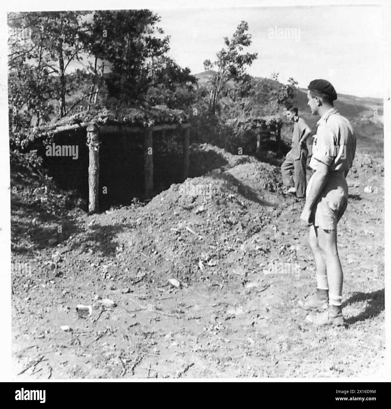 FIFTH ARMY : VARIOUS - Living quarters of German gun crews in the ...