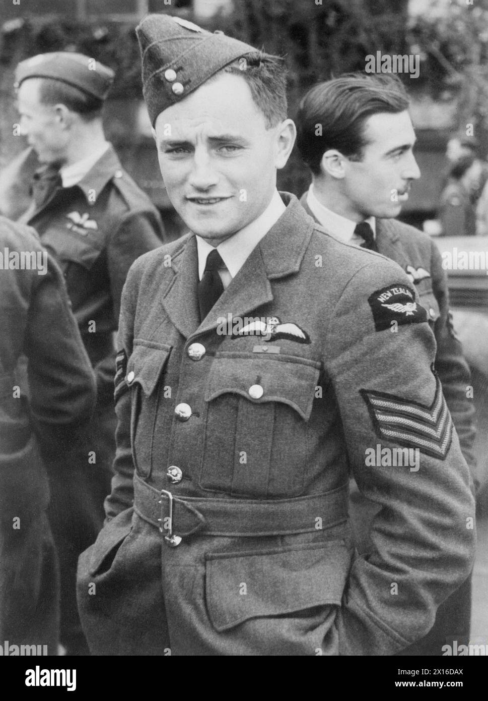 Portrait of RAF Sergeant James Allen Ward, awarded the Victoria Cross ...