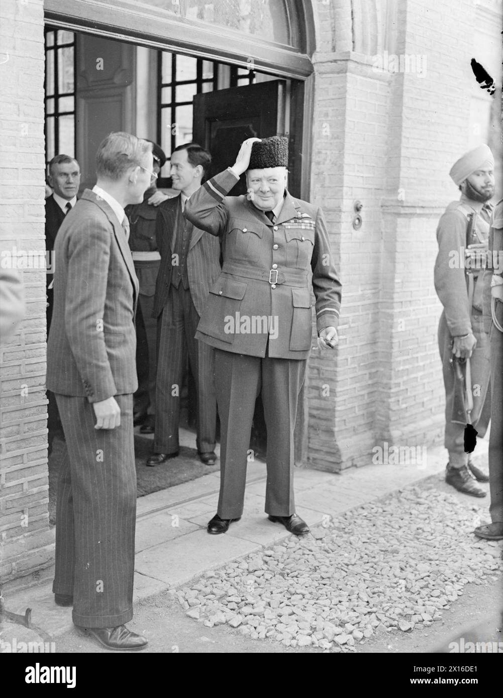 On 30 November 1943 in Tehran, Iran, Mr Churchill received an astrakan ...