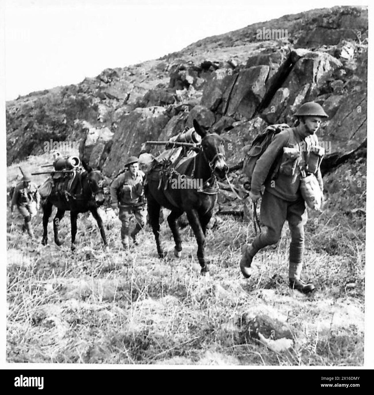 A MOUNTAIN BATTERY IN WALES - Amid the Welsh Mountain scenery, the ...