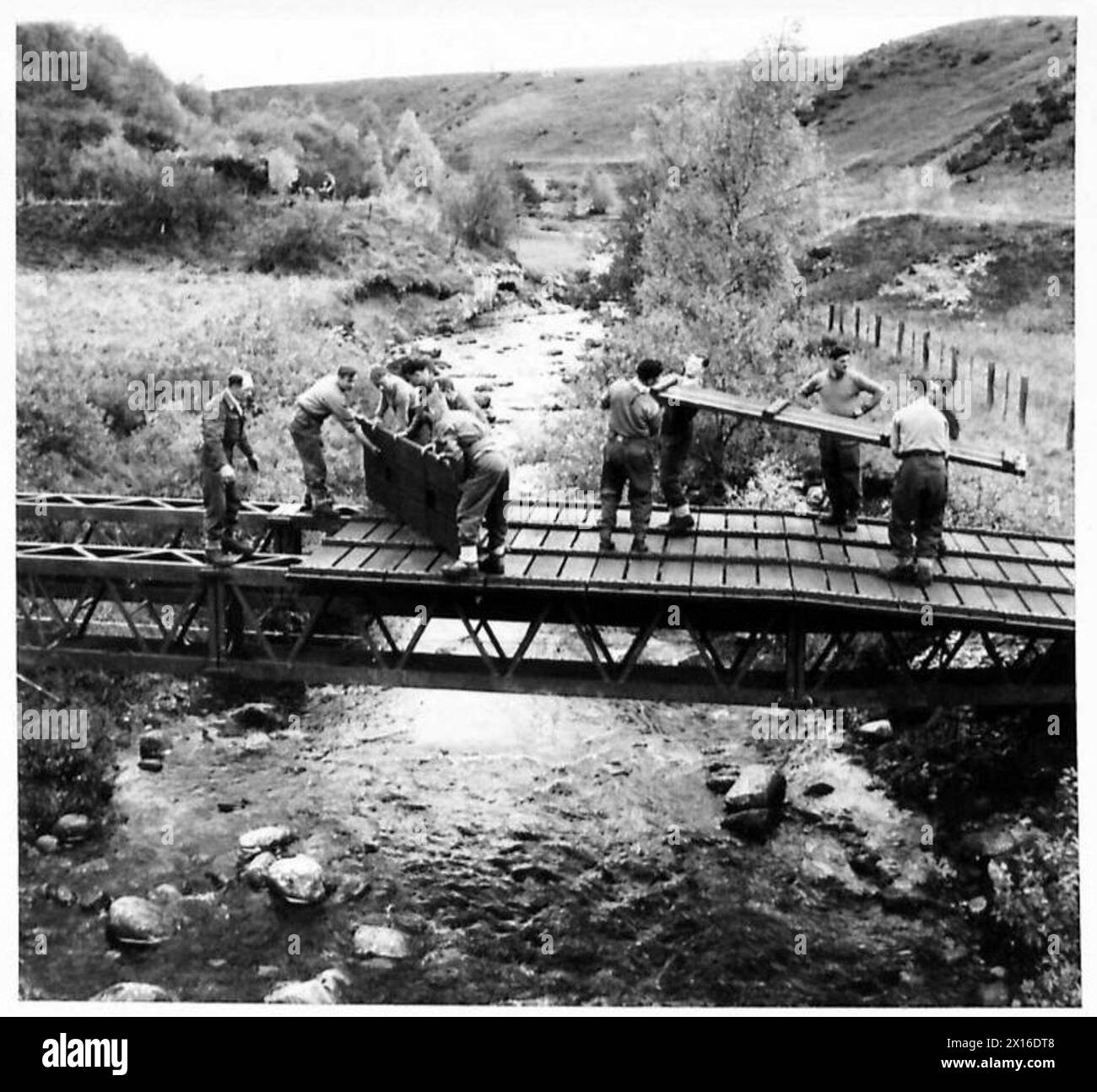 Wooden temporary bridge Cut Out Stock Images & Pictures - Alamy