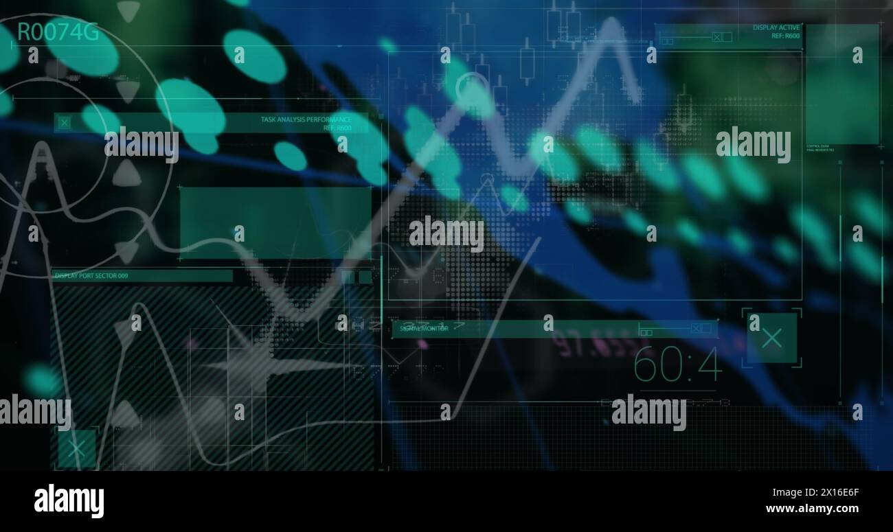 Image of world map, statistics and data processing Stock Photo - Alamy