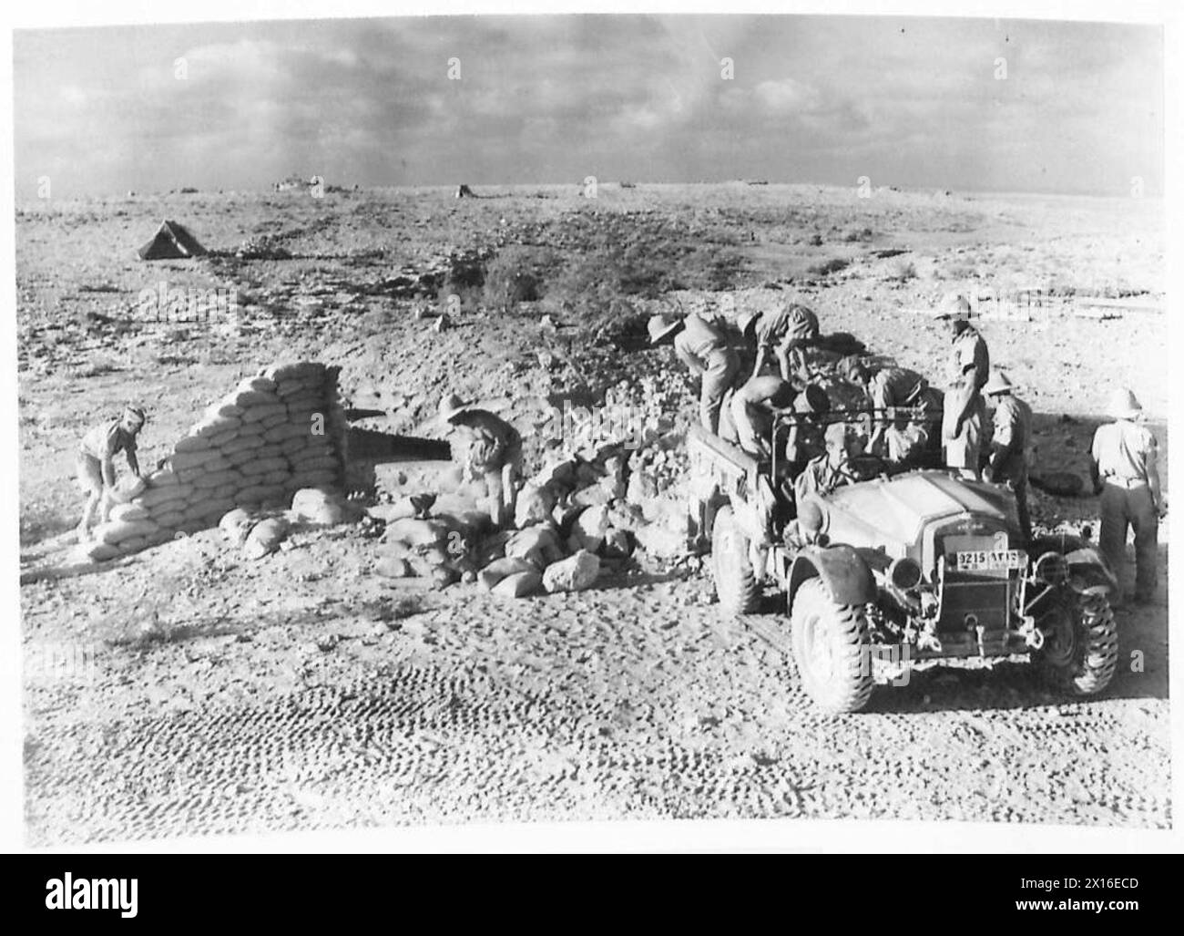 PHOTOGRAPHS OF AN INDIAN DIVISION IN THE WESTERN DESERT - A pill box ...