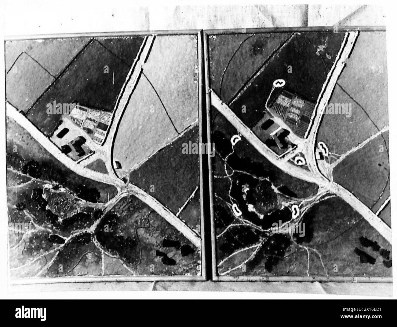 CAMOUFLAGE - Models in relief showing the right and wrong methods of ...