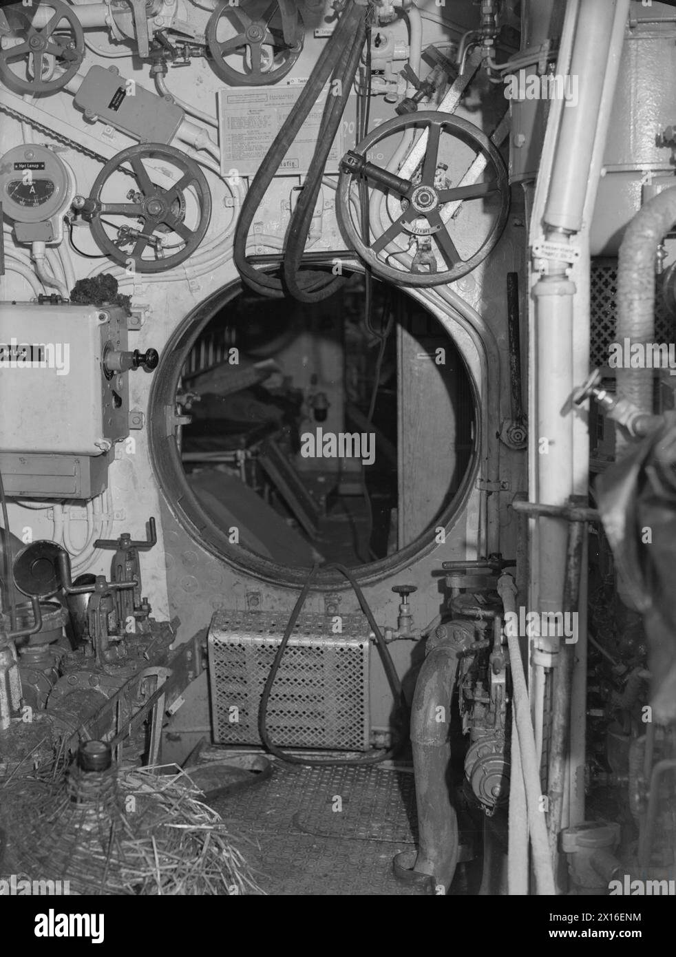 INTERIOR OF HM SUBMARINE GRAPH, CAPTURED GERMAN U-BOAT (U570). OCTOBER ...