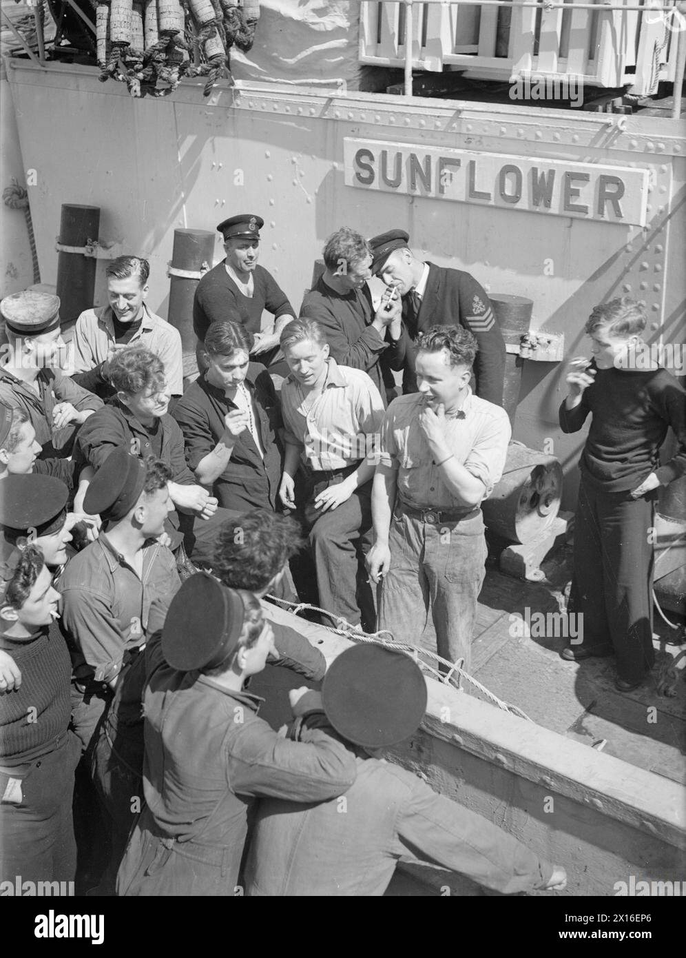BRITISH ESCORT SHIPS HOME AFTER ANTI-U-BOAT TRIUMPHS. 29 MAY 1943 ...